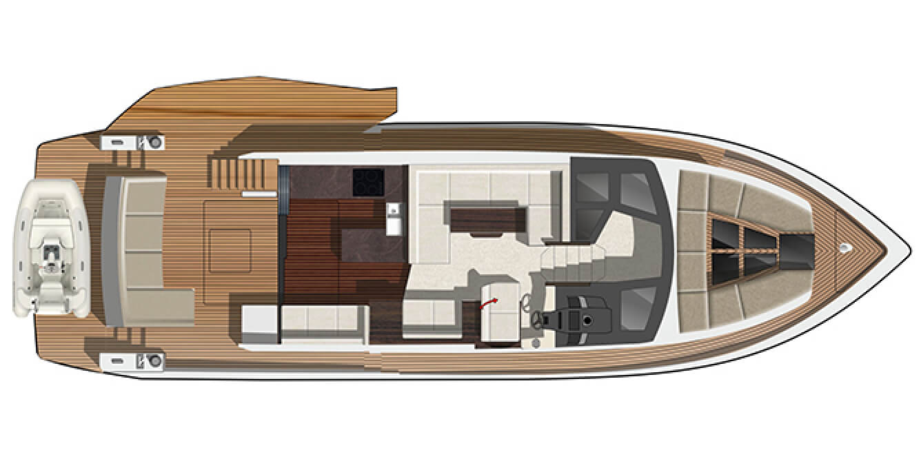 Galeon 500 FLY – Flybridge Yacht